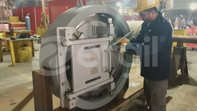 ERGIL | Completion Of Gas Boot Project With 32” Quick Opening Closure ...